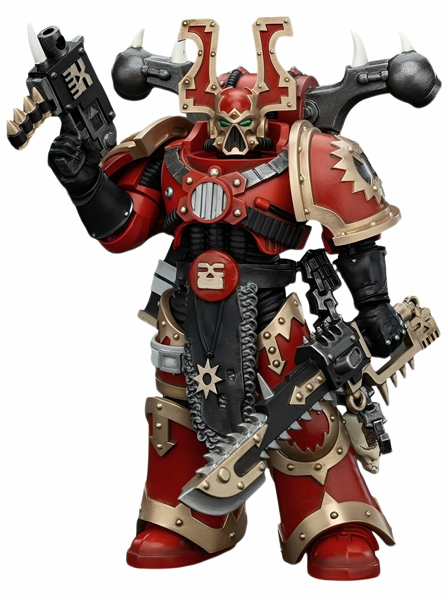Подвижная фигурка JOYTOY Warhammer 40K World Eaters Khorne Berzerker 1 коллекция игрушек
