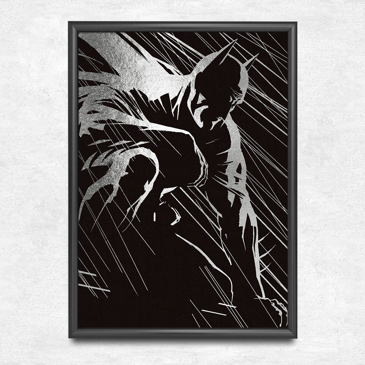 Постер на стену Бэтмен / плакат интерьерный Batman. Бетмен. Темный рыцарь. Супергерой