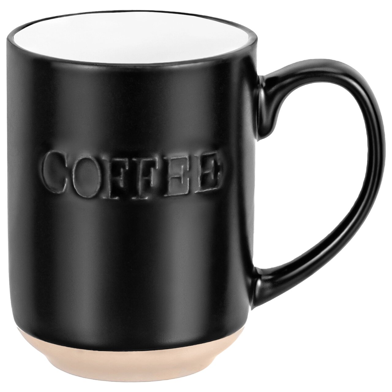 Elan Gallery Coffee кружка керамическая черная 500 мл стиль для утреннего кофе