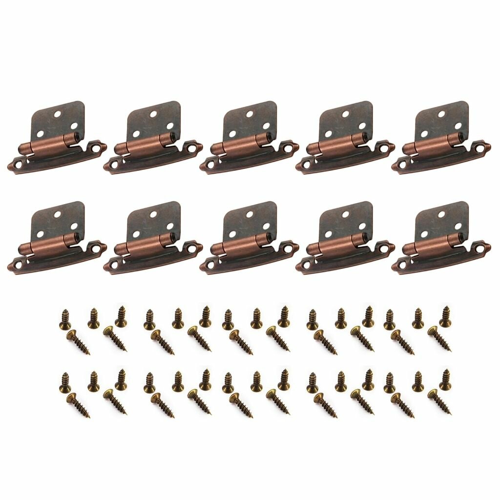 (1 комплект из 10) Самозакрывающиеся петли, американские петли-красный античный цвет