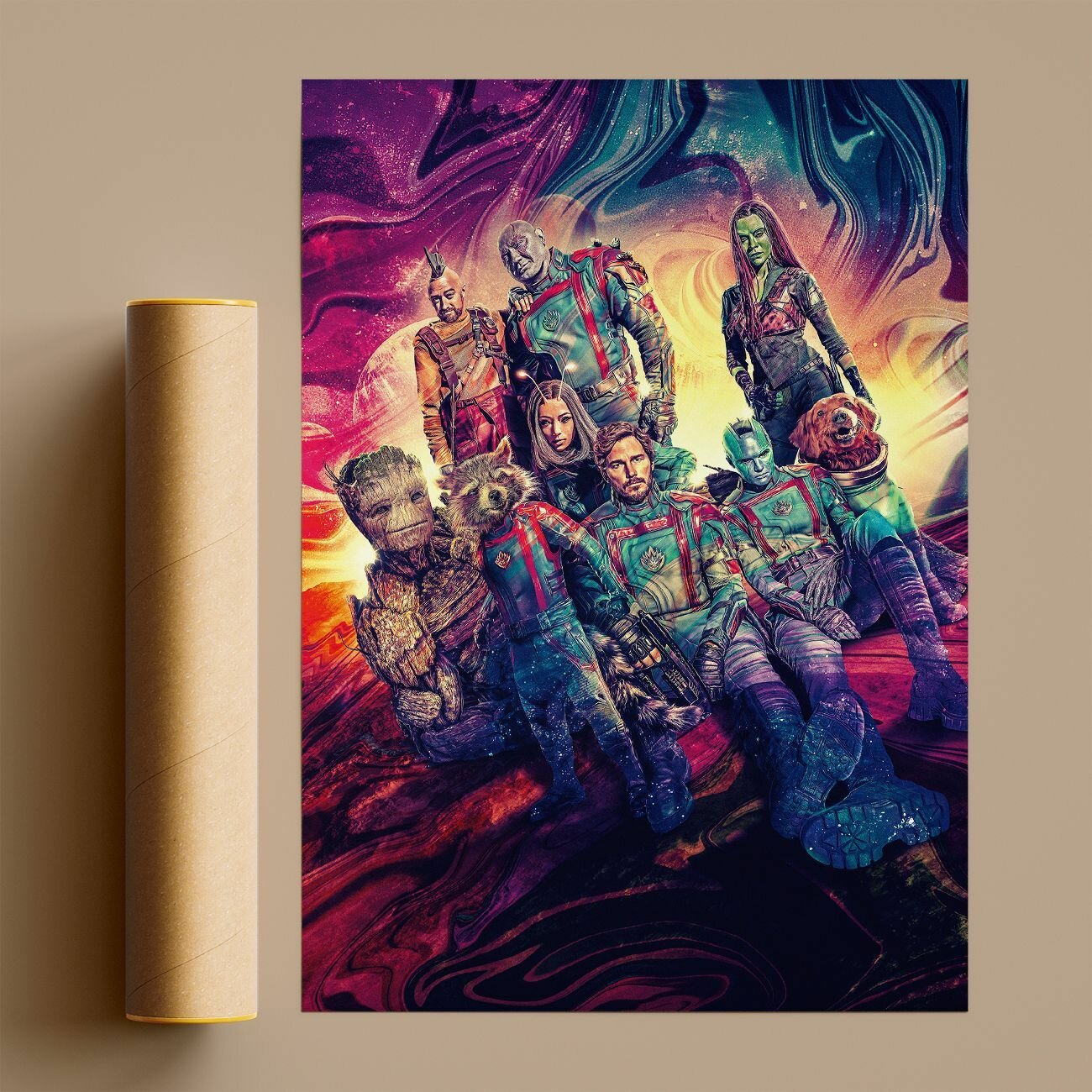 Постер Стражи Галактики 30х40 см без рамы/ Guardians of the Galaxy постер к фильму для интерьера, в подарок