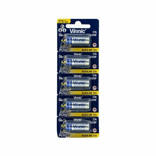 Батарейка (20шт) VINNIC A27 12В щелочная (алкалиновая) (бл5)