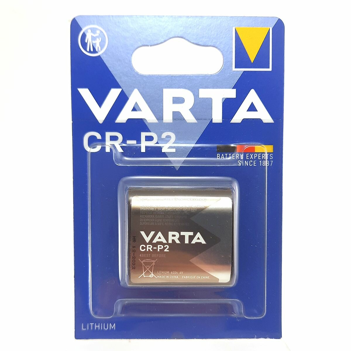 Батарейка литиевая VARTA CR-P2 (DL223) Lithium 6В