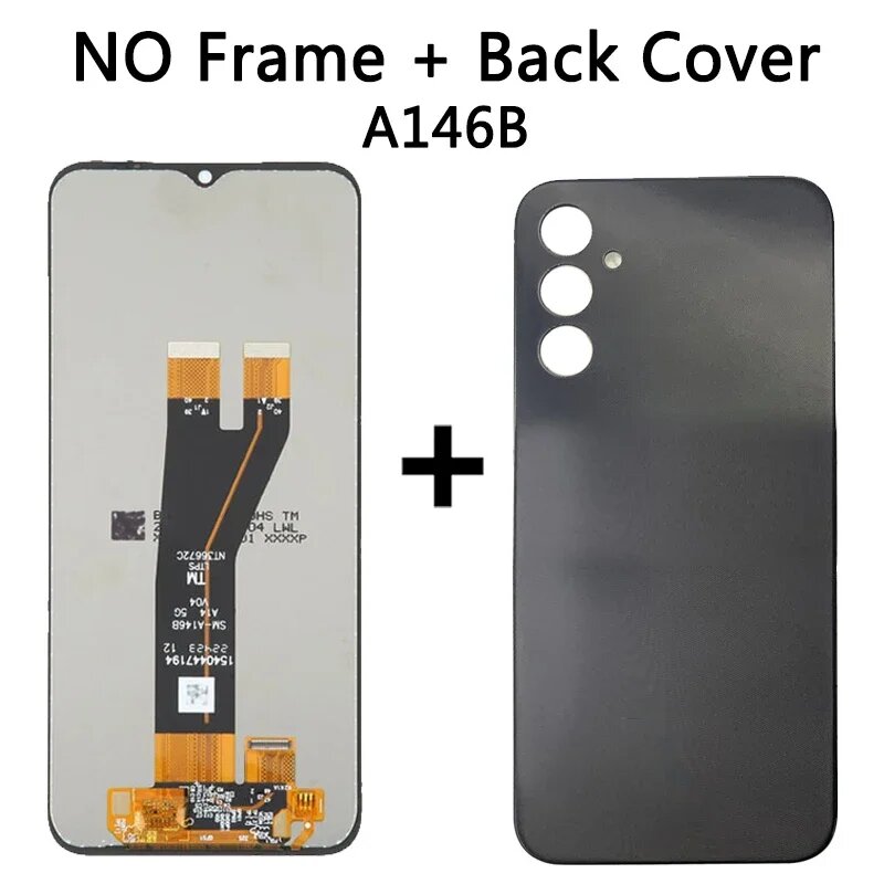 Качество AAA для Samsung A14 5G ЖК-дисплей с цифровым преобразователем сенсорного A146B NO Frame