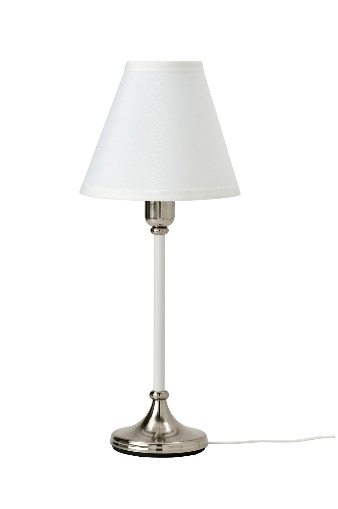 Настольная лампа икеа FLYGHOJD флигход, белая/хром, 54 см, Е27