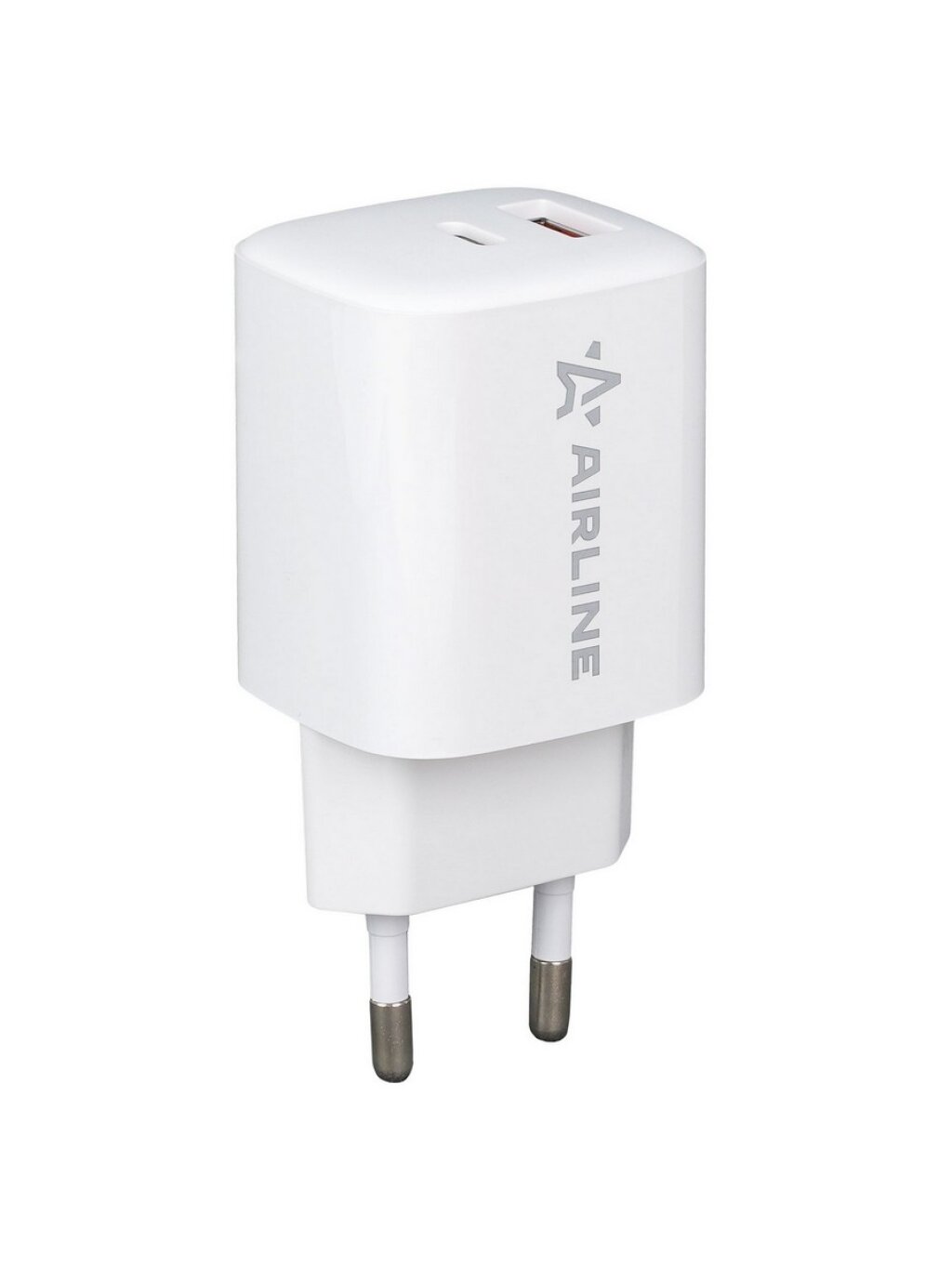Сетевое зарядное устройство "AIRLINE" (220В, Type-C PD + QC 3.0, 20Вт)