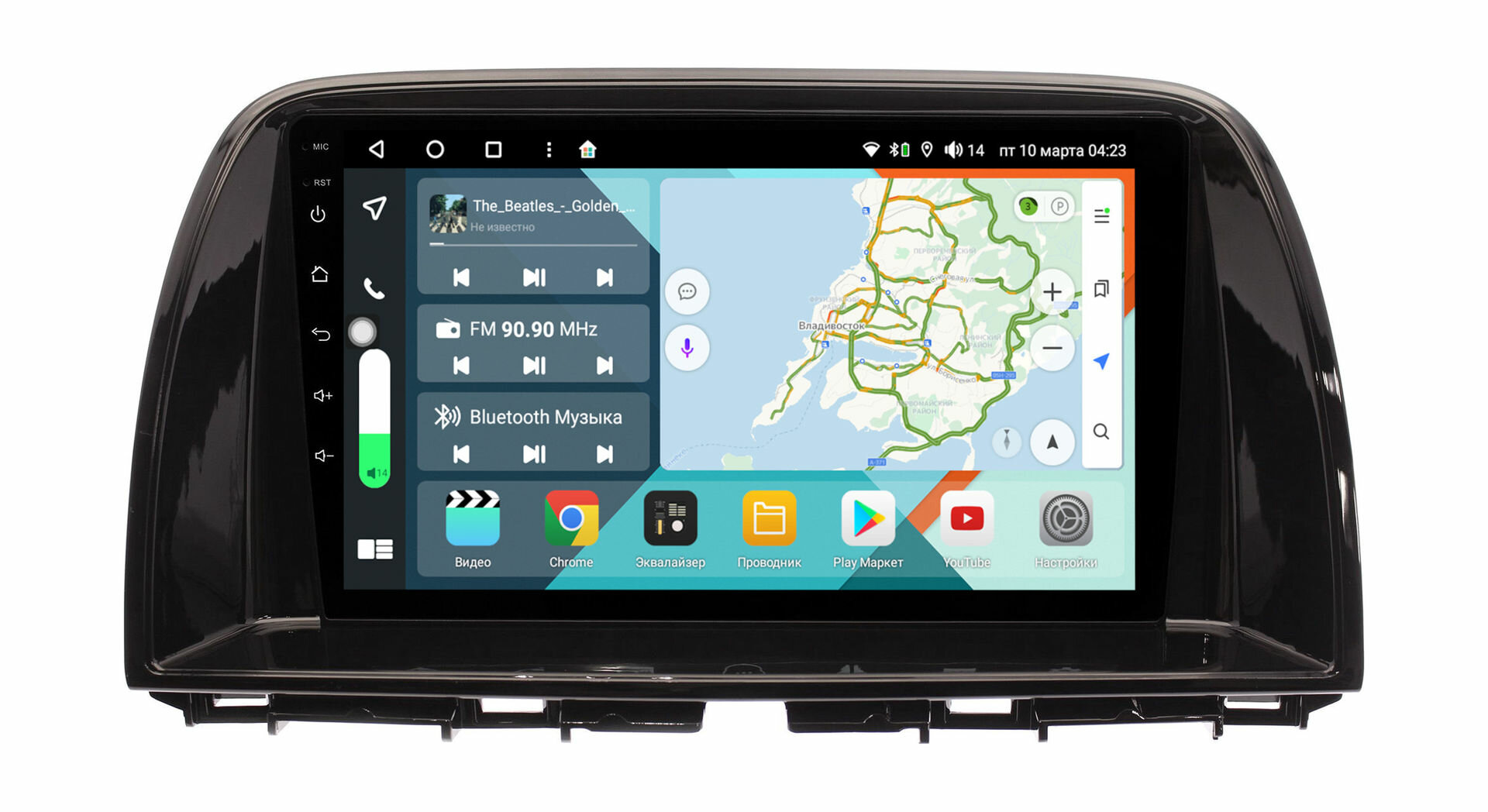 Магнитола Mazda CX-5 2011 - 2017 без поддержки джойстика 9 дюймов, 4/64GB, 8 ядер, DSP, 4G, Android 10 / Wide Media