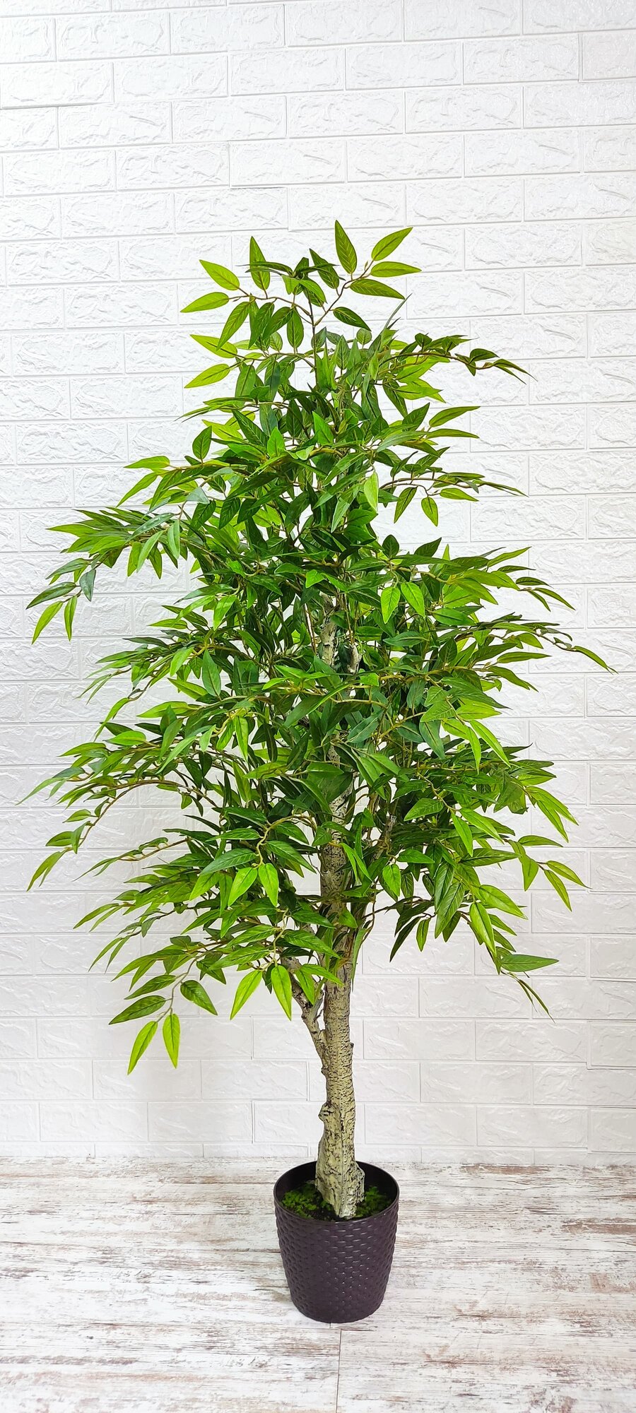 Фикус Бенджамина искусственный 140 см, бренд CONEKO - декор для дома и офиса