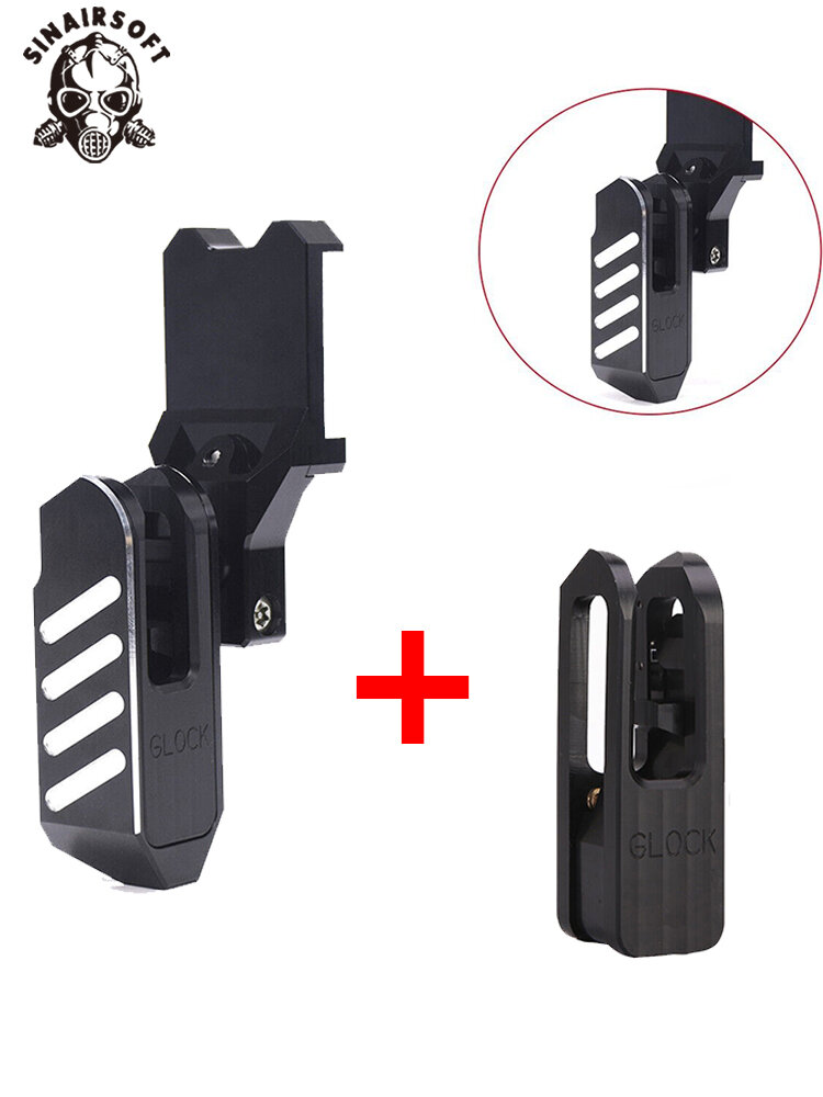 IPSC USPSA IDPA Тактический правой руки Airsoft кобура + блок вставки для Glock
