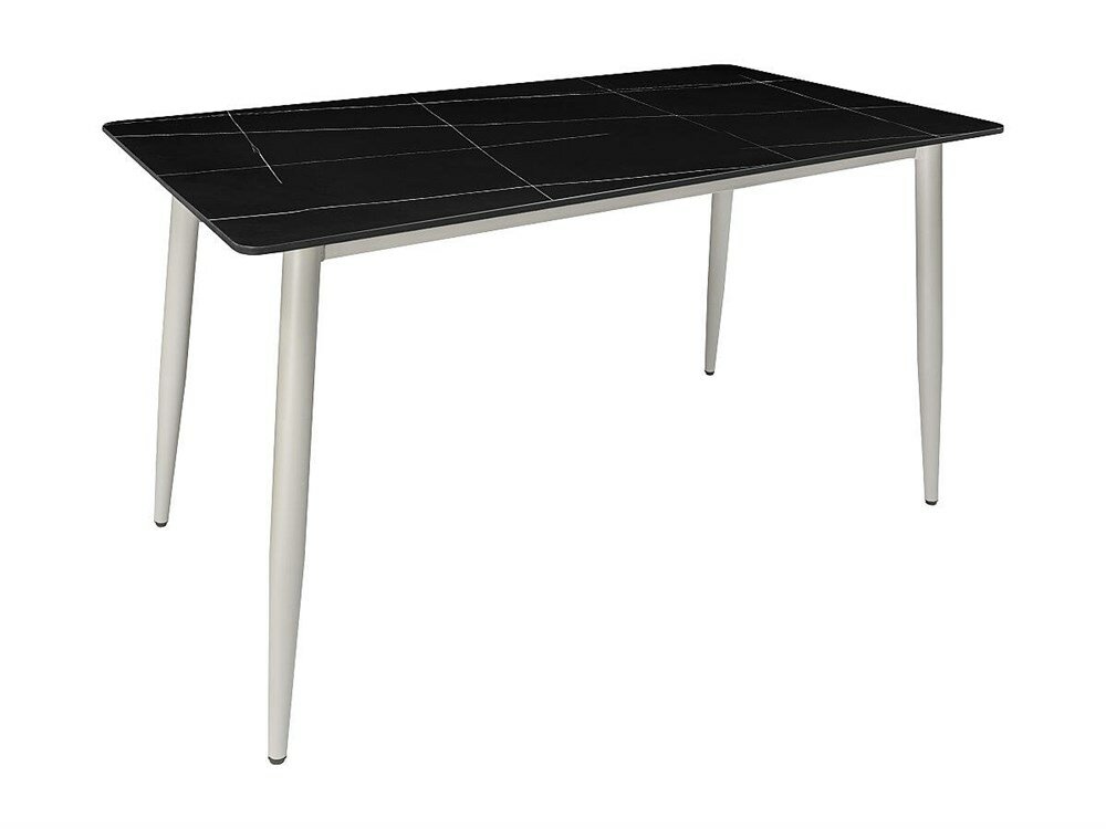 VVT Стол Uni-Form-S2.2B, столешница Каменная плита Black Matt, каркас Сталь SGrey, 727*1300*700 SGrey/Black Matt Laurent