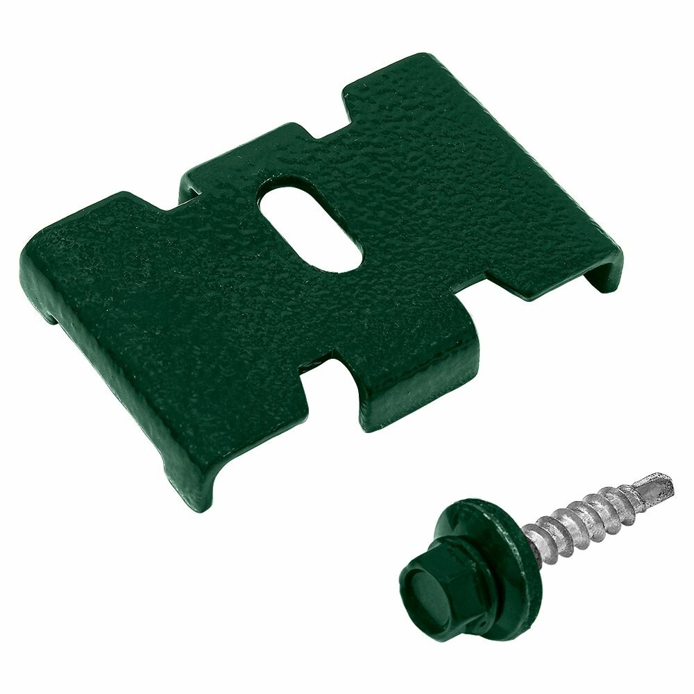 Крепеж для сетки 2D/3D Паук с саморезом 4,8х29 мм RAL 6005