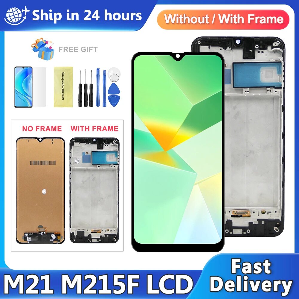 TFT для Samsung M21 M21S M30 M30S M31 ЖК-дисплей, дигитайзер сенсорного экрана в M21 Black Frame