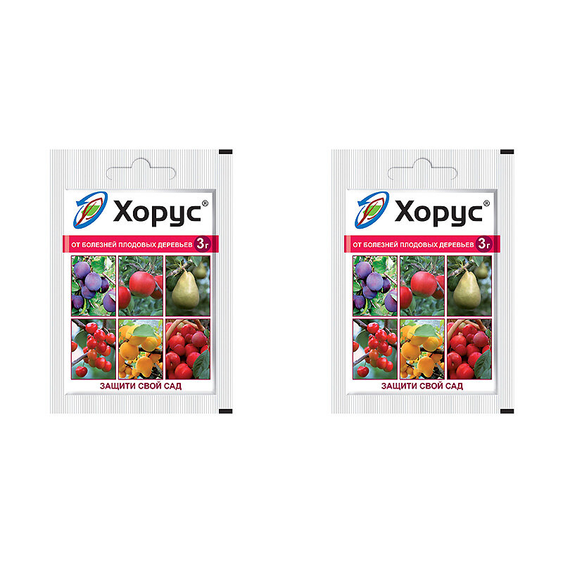 Средство для защиты плодовых деревьев от болезней Ваше хозяйство Хорус 2 г (2 шт.)