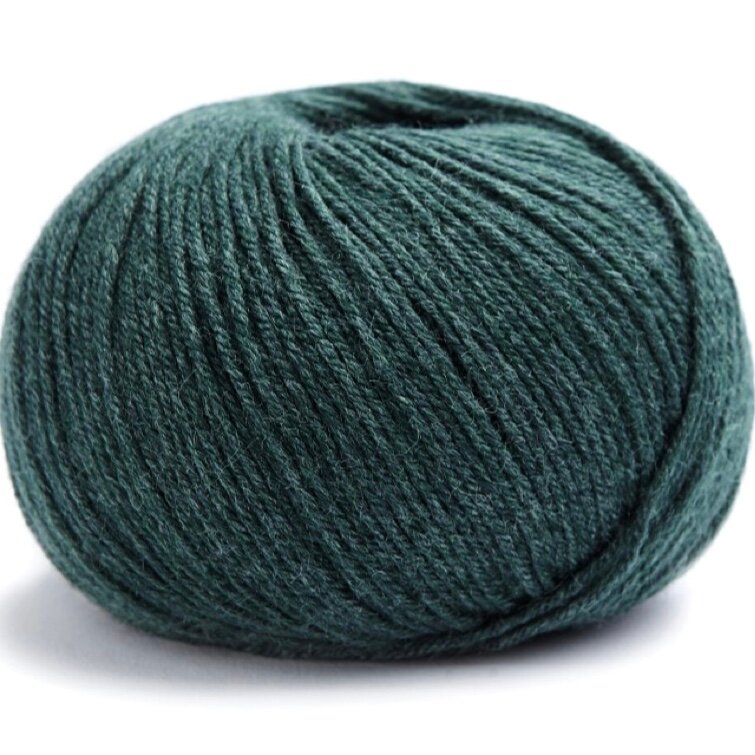 Merida /Мерида/ пряжа Lamana (50% шерсть мериноса сверхлегкая, 25% шелк, 25% полиамид), 50г/200м (51, moosgrun (зеленый мох), зеленый)