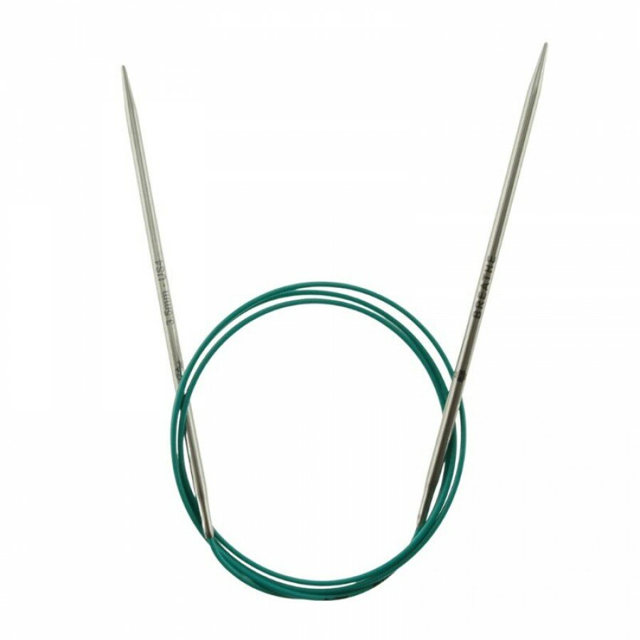 Спицы круговые Mindful 3,5мм/100см, нержавеющая сталь, серебристый, KnitPro, 36117