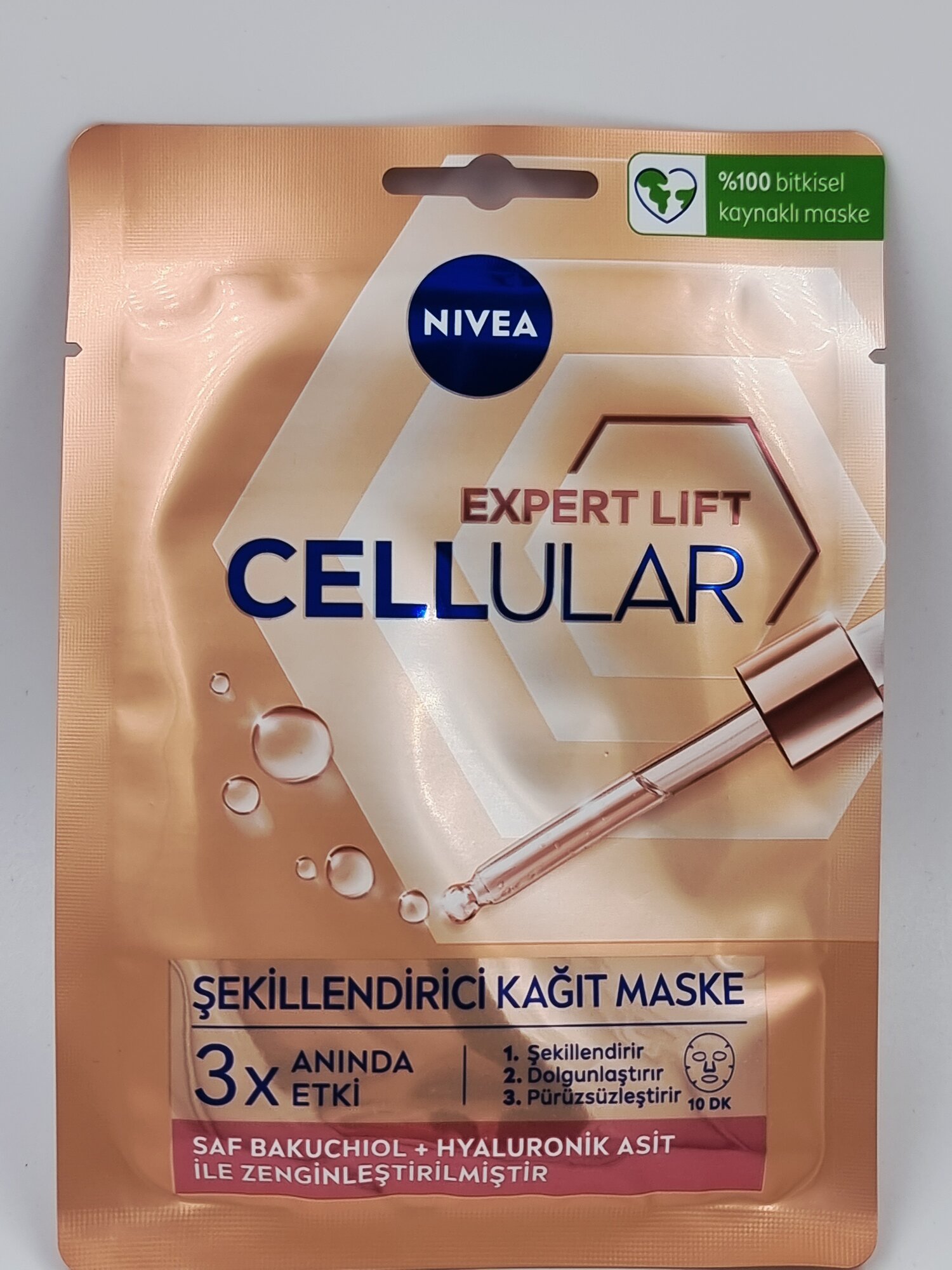 Маска Nivea Expert Lift Cellular с бакучиолом, гиалуроновой кислотой и натуральными экстрактами 1шт (Германия)