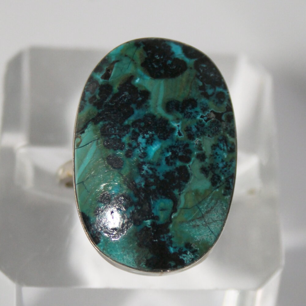 Кольцо-кулон, хризоколла