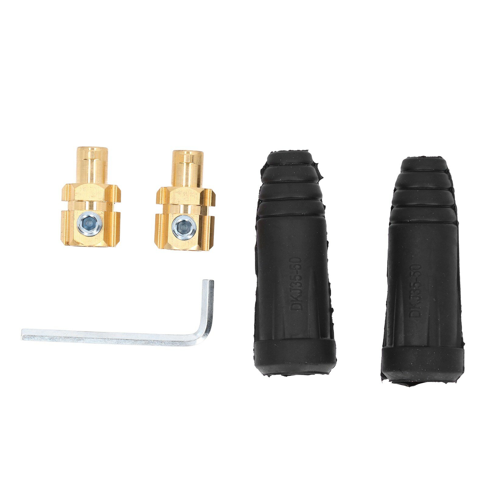 Быстроразъемный соединитель для сварочного кабеля, резиновый, латунный, для сварочных аппаратов, маслостойкий.