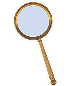 Лупа ручная круглая 10х-50мм для чтения металлическая