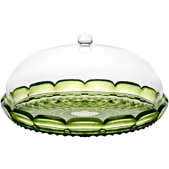 Блюдо сервировочное Guzzini Vanity с крышкой, 30 см, зеленый (131801SAC13)