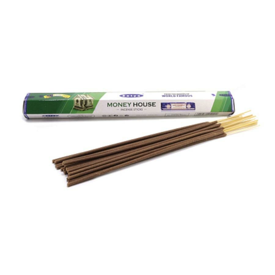 MONEY HOUSE, Satya (Благовония денежный ДОМ, Сатья), шестигранник, 20 палочек.