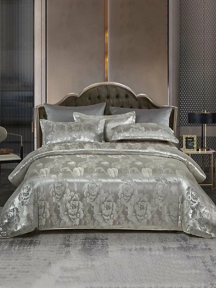 Youxin Комплект постельного белья, Модал, Сатин-жаккард, Двуспальный, наволочки 48x74