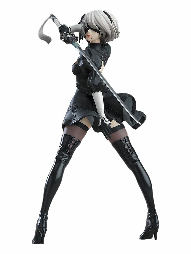 Фигурка Ниер: Автомата Тип 2B белая версия / Nier Automata YoRHa (18cm, пакет)