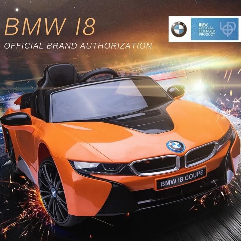 Электромобиль BMW i8, дистанционное управление, для детей 1-6 лет, 1 место, 14кг