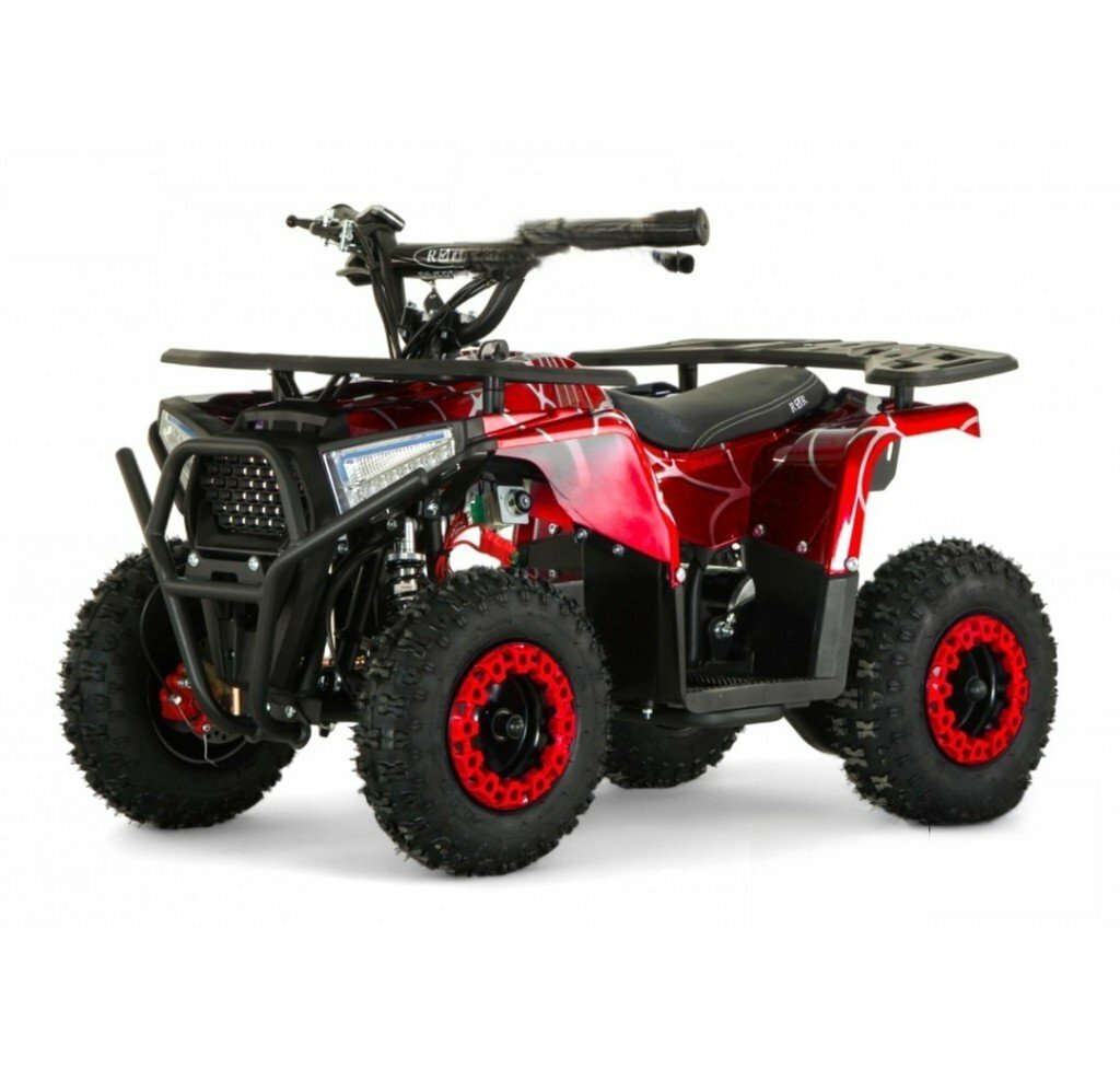 Электроквадроцикл RiverToys MIKA Spider, аккумуляторный, резина, красный, от 3 лет