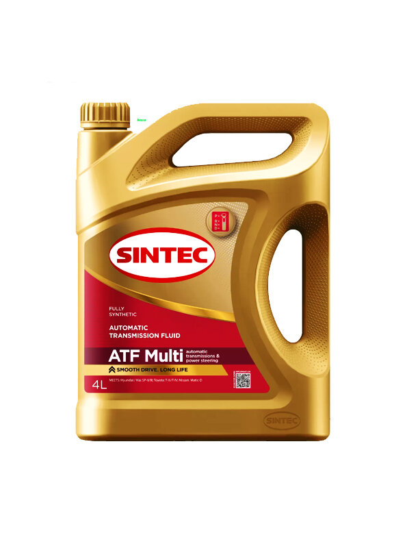 Трансмиссионное масло SINTEC ATF Multi, синтетическое, 4 л