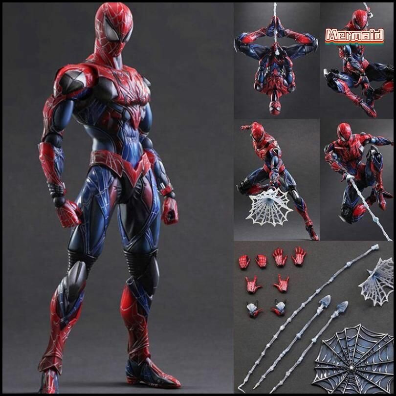 Модель Marvel/Avengers/Человека-паука, Spider-Man, Подвижный, красный, 28 см-Mermaid