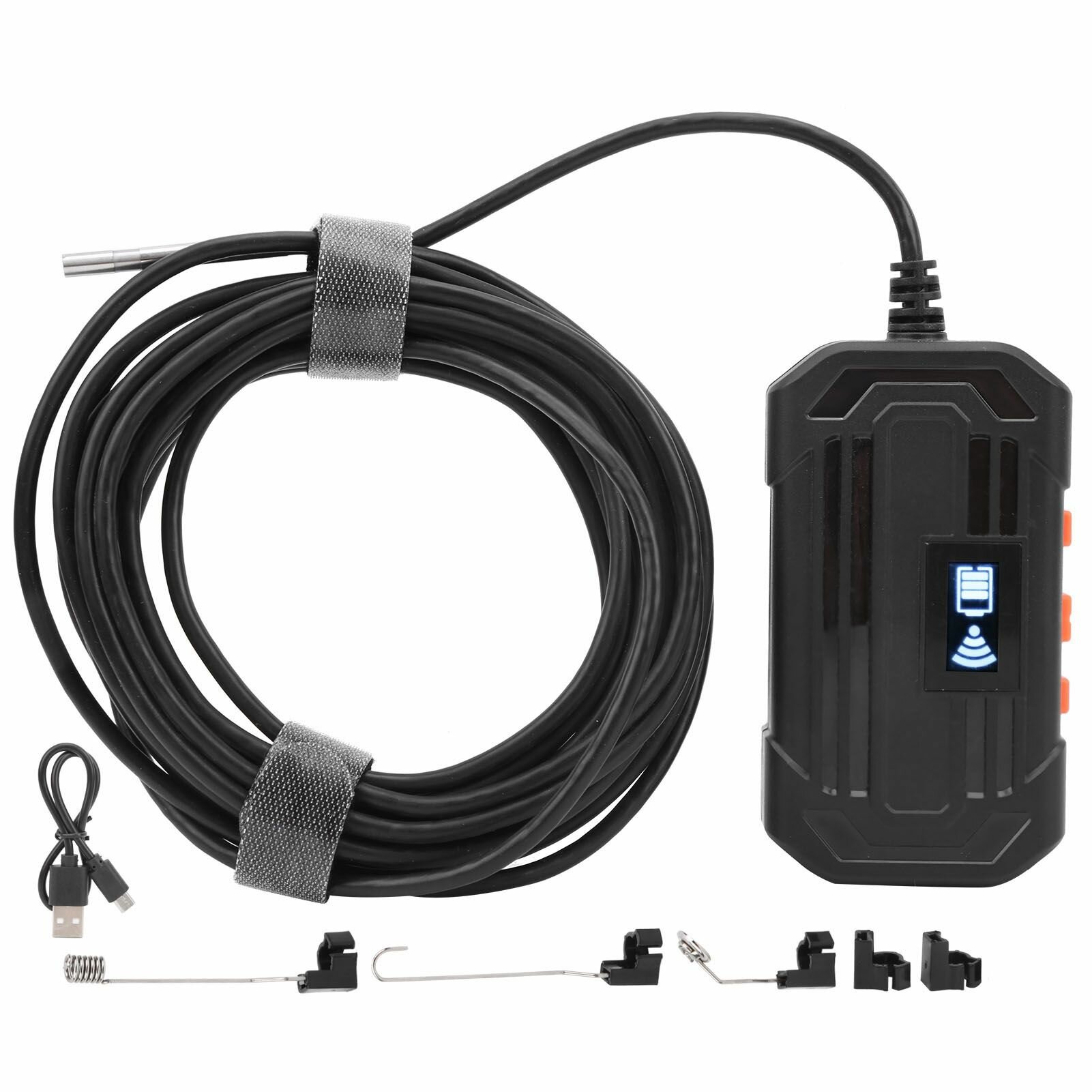 Эндоскоп F240 3.9 мм 1080P WiFi, 6 светодиодов, длина 2 м, для труб