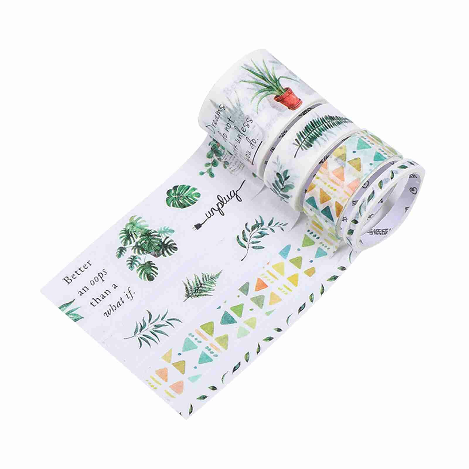 Набор декоративной клейкой ленты васи, 4 рулона, ширина 30 мм (15 мм, 5 мм), красочные, для маскировки, для творчества, рукоделия, скрапбукинга, ведения дневника, фотобокса, открыток и планировщика.