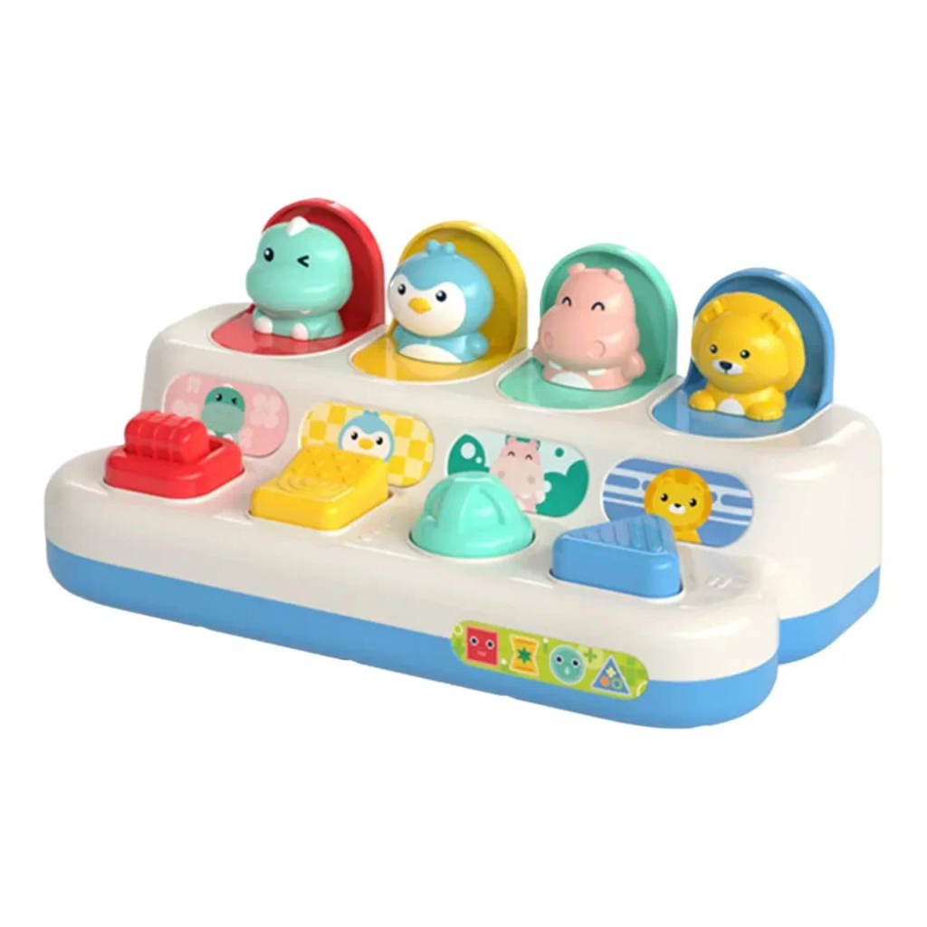 Развивающая игрушка Huanger Игра в прятки со зверюшками, для малышей с 18 мес.