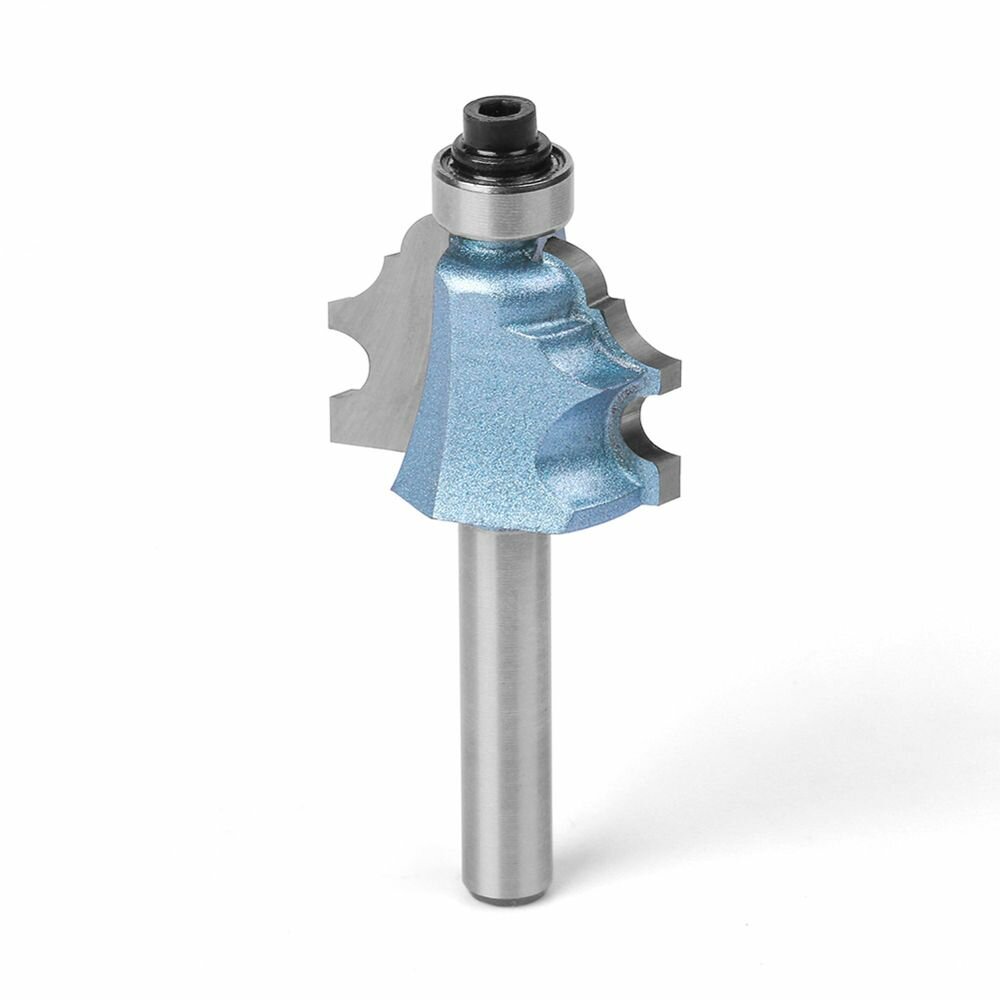 Маленький круглый угловой фрезер 1/4 дюйма для обработки кромок по дереву, гравировки, изготовления дверных молдингов, фрезерных резцов, столярных принадлежностей