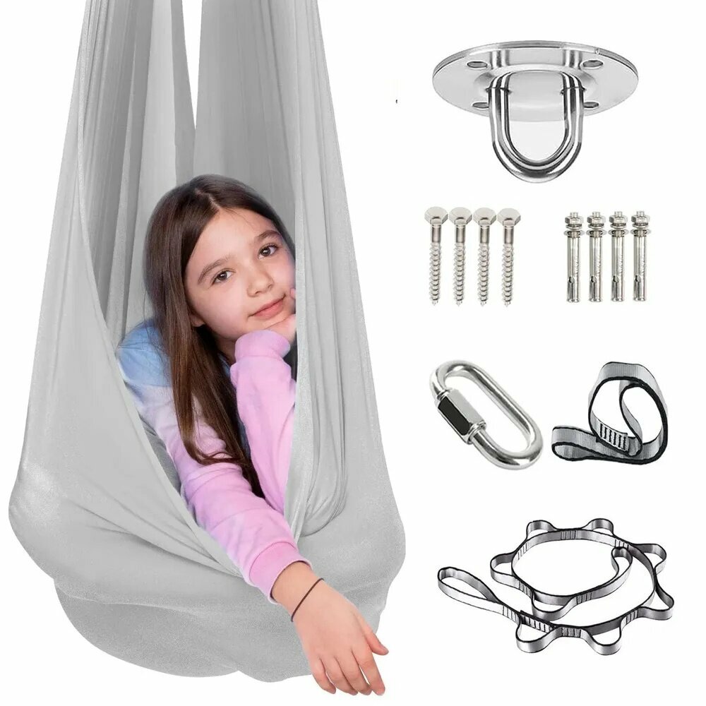 Крытые детские сенсорные терапевтические качели для детей с особыми потребностями, качели-гамак на открытом воздухе для детей и взрослых с сдвг, аспергером, сенсорной интеграцией