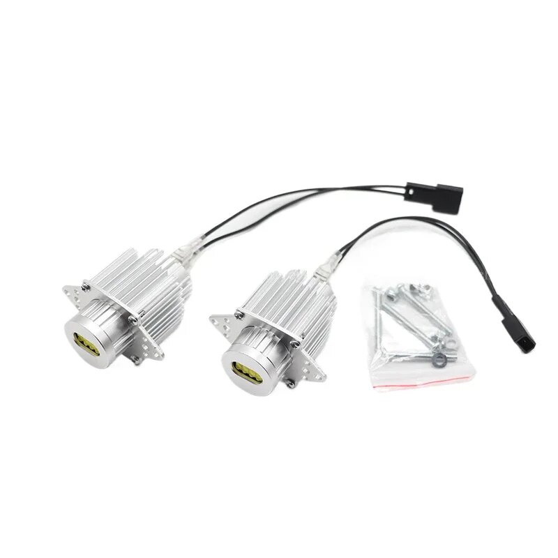 Для BMW 3 серии 2009 2010 2011 E90 E91 Facelift LCI Halohalogen Фара 80 Вт Angel Eyes Halo Ring Лампа Лампа 6000K белая