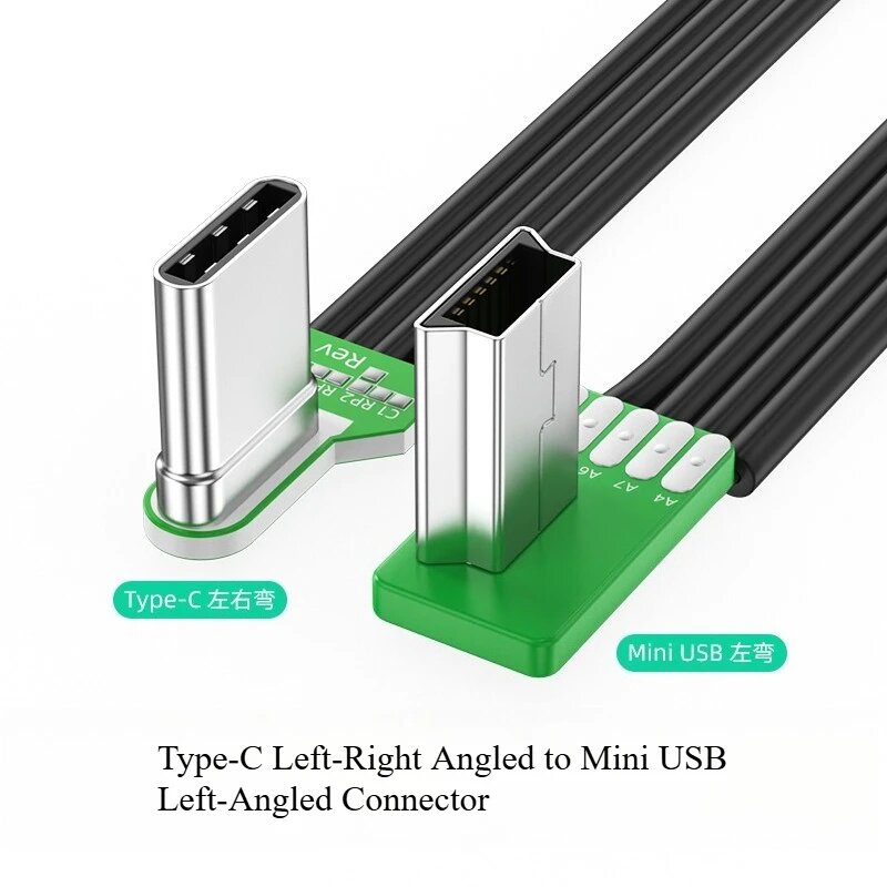SPEEDIER Адаптер Type-C к Mini USB 15cm, type-c2 Left