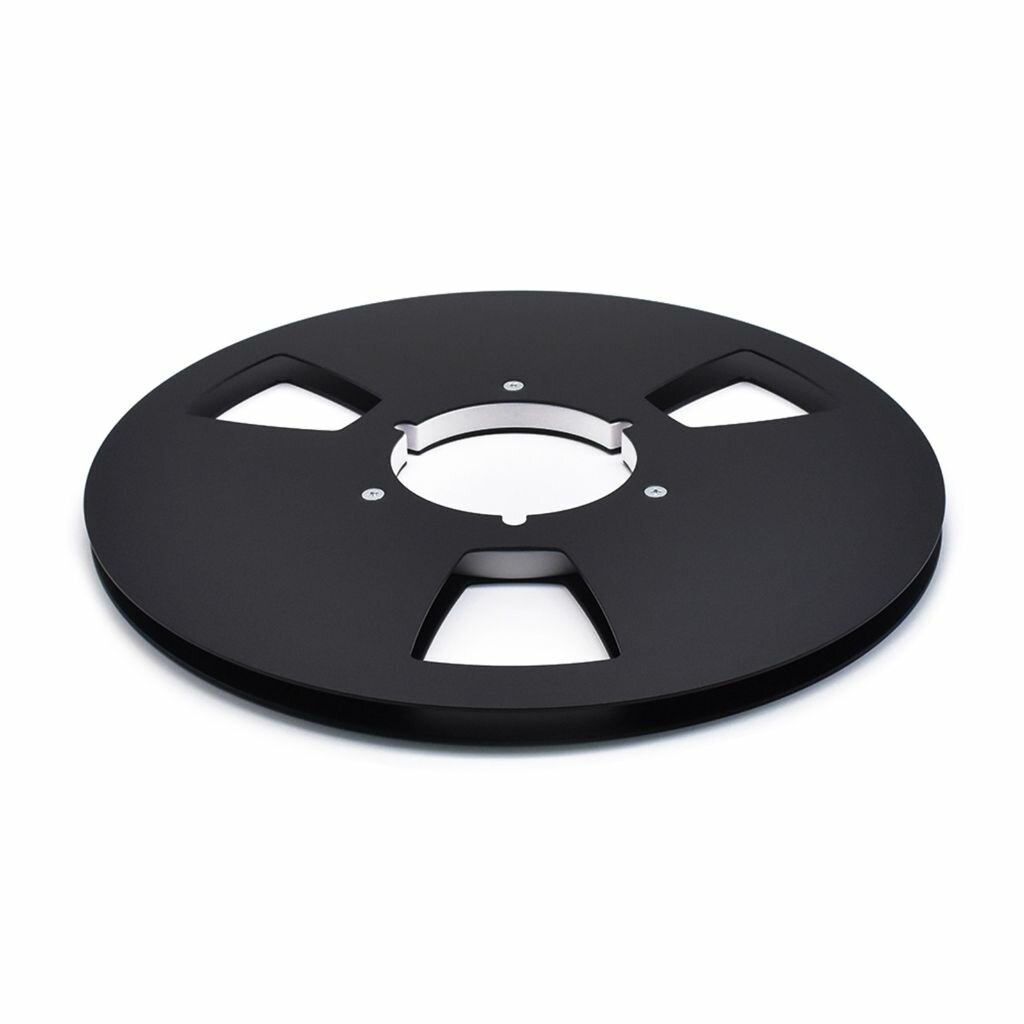 Алюминиевая катушка с 3 отверстиями, 1/4 дюйма, для записи на открытую катушку, BK