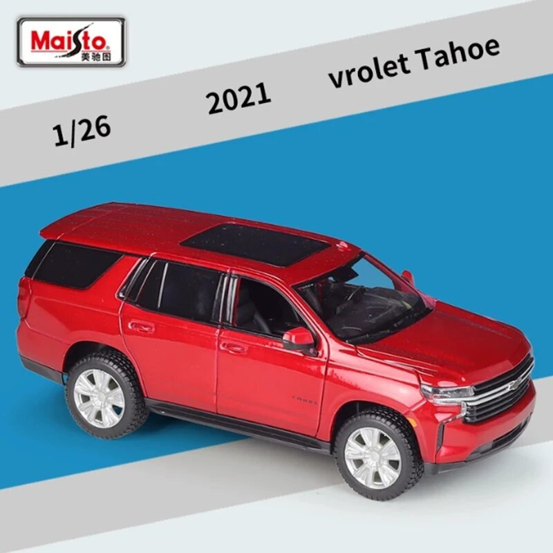 WELLY Maisto Tahoe SUV металлическая модель автомобиля 1:26 Фиолетовый, A