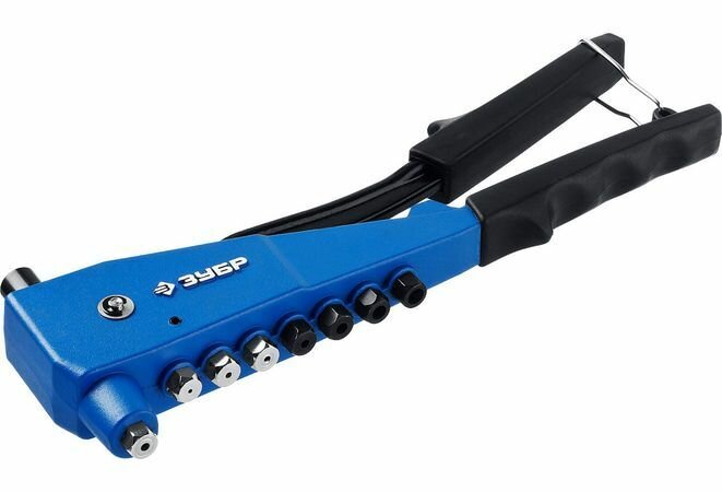 ЗУБР К-М6, 2 вида заклёпок, комбинированный литой заклепочник в кейсе, Профессионал