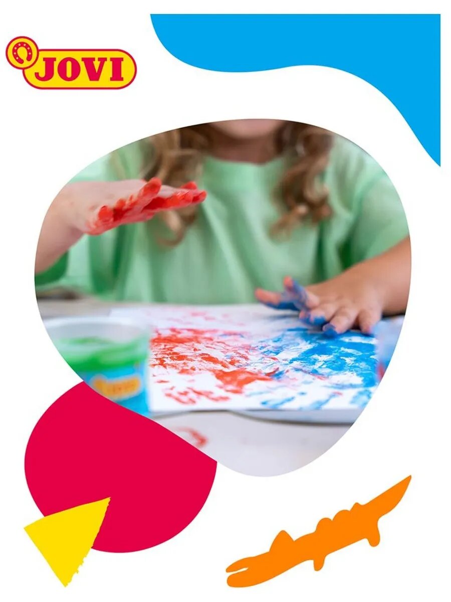 Краски пальчиковые для малышей 6 цветов по 125 мл