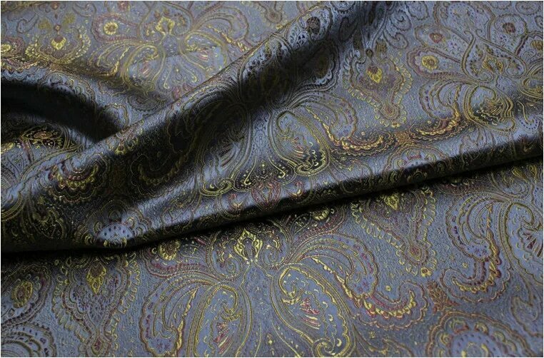 Китайская шелковая жаккардовая ткань 100 см 1