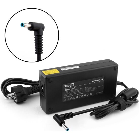 Блок питания Topon TOP-H200W для ноутбука HP 19.5V 10.3A (4.5x3.0) 200W PN: TPN-DA10