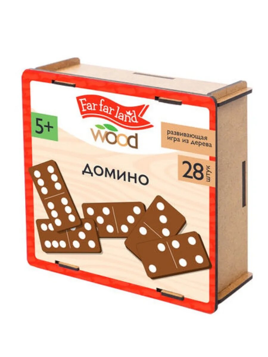 Домино деревянное Far far land wood 28 фишек