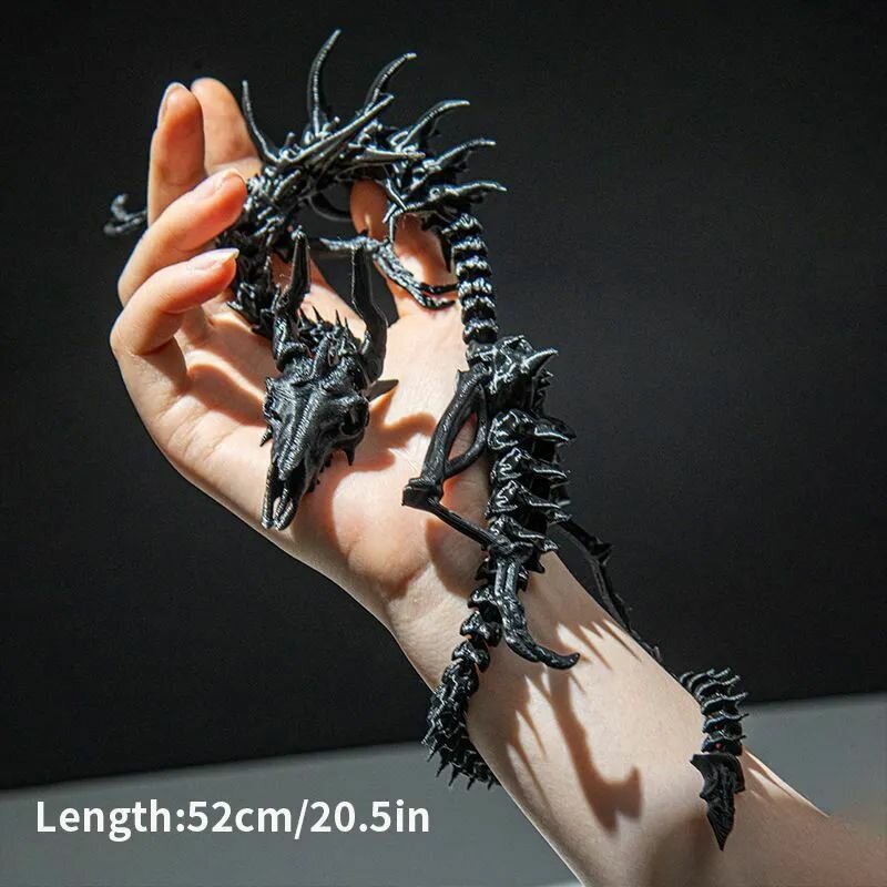 3D-печатные кости дракона, подвижные суставы всего тела, аксессуары для скелета дракона