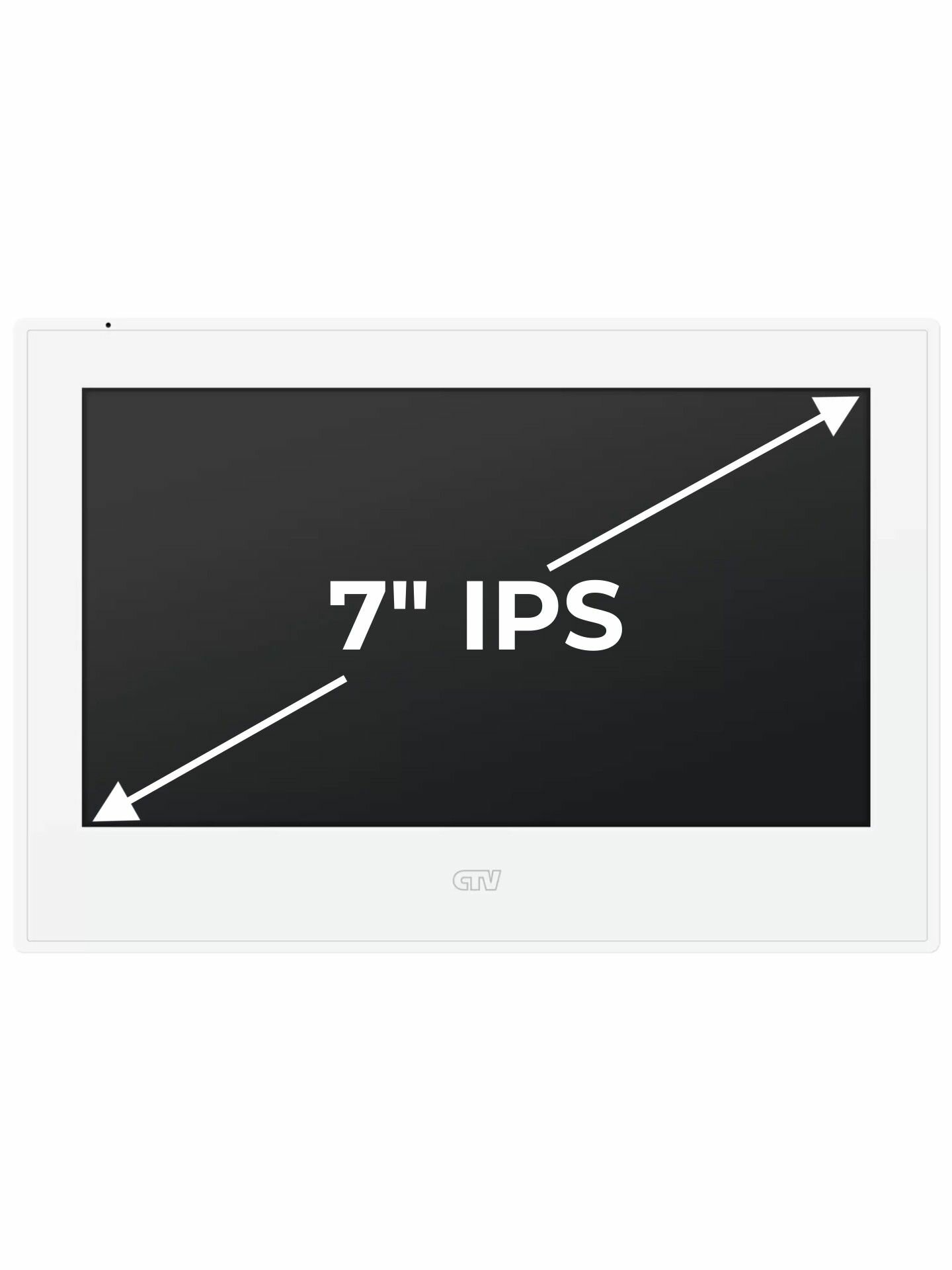 Видеодомофон для квартиры CTV M5704AI White - Wi-Fi монитор 7" для дома или офиса с искусственным интеллектом, аналоговый видеомонитор с AI-функциями (распознавание, детекция)