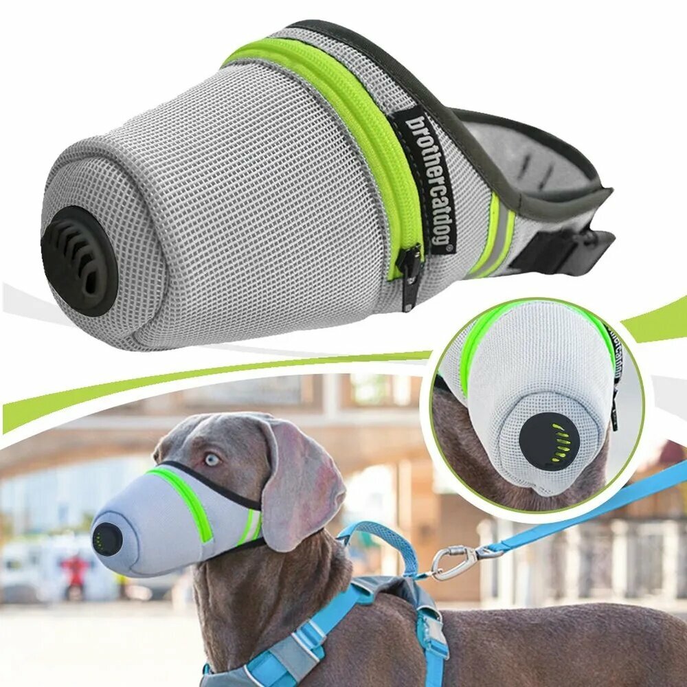 Регулируемая собачья маска для воздушного воздушного фильтра для собак многоразовая маска для респиратора для собак.