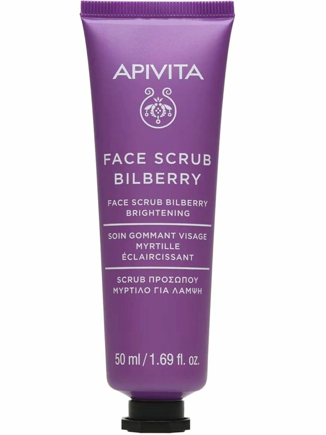 Апивита экспресс бьюти Скраб с Черникой, улучшающий цвет лица, 50 мл | APIVITA Express Beauty