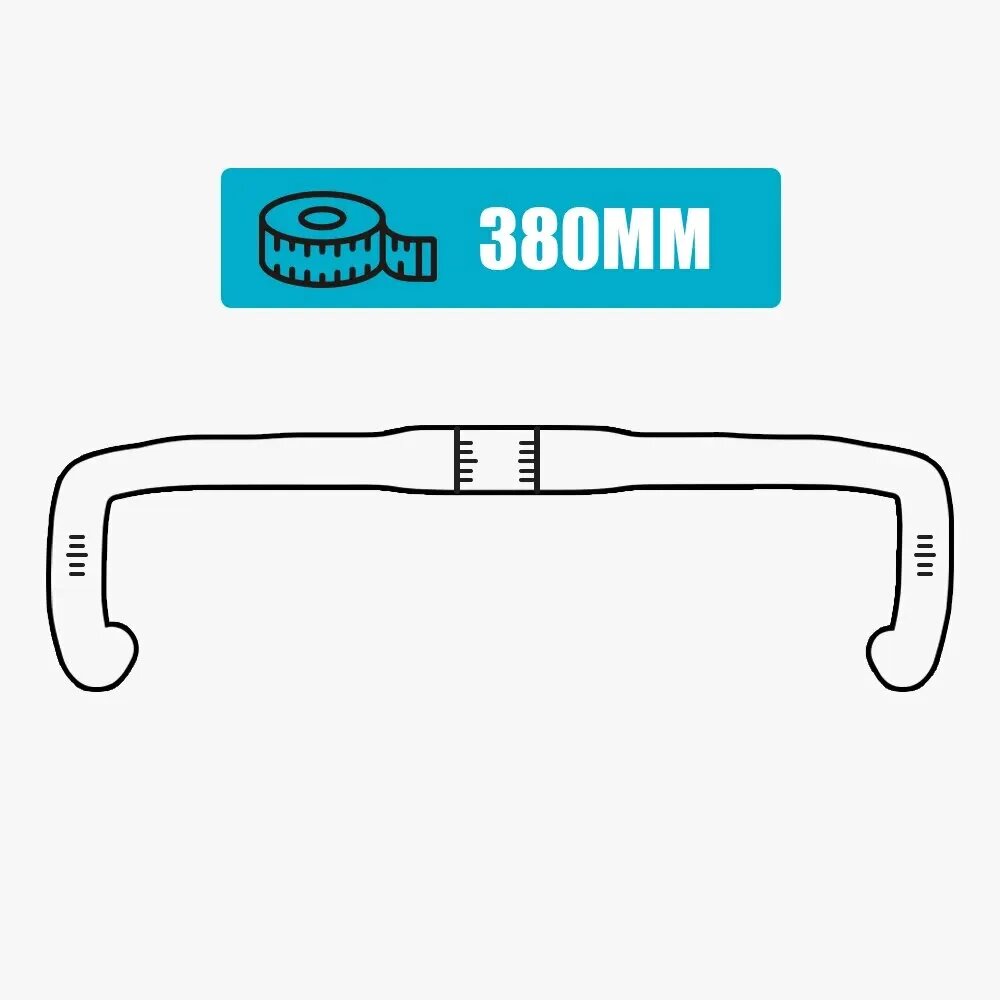 RYET AEROMAX10 Карбоновый руль для шоссейного велосипеда 31,8 мм 380/400/420/440 мм 380mm1